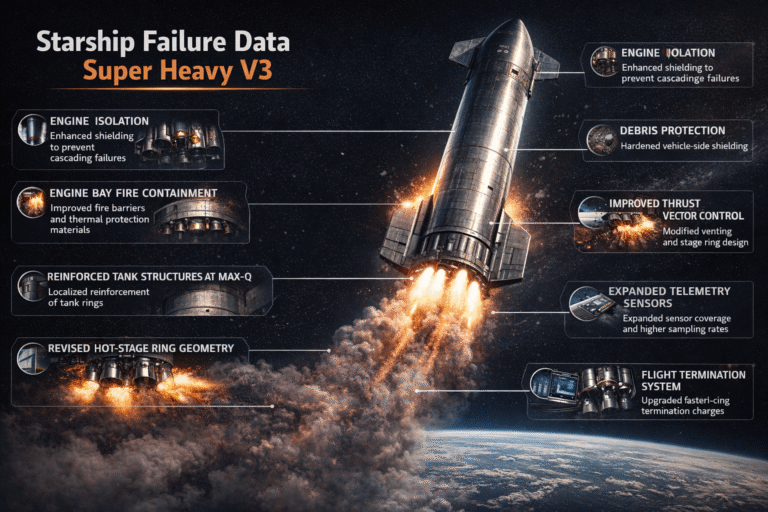 Starship Failure Data Super Heavy V3: 9 Verified Design Lessons from ...